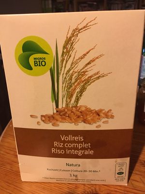 Riz Complet Bio - Migros - 1kg | Jeff's Finest